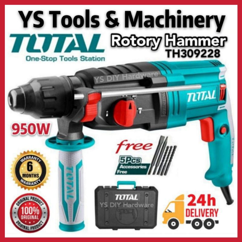 TOTAL TH309288 Rotary Hammer 950W | Shopee Malaysia