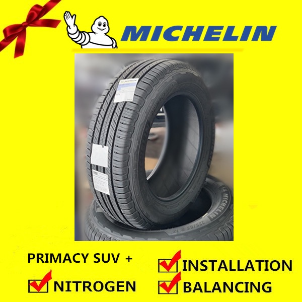 Michelin Primacy SUV+ Plus tyre tayar tire(with installation)255/65R17 265/65R17 225/60R18 235 ...