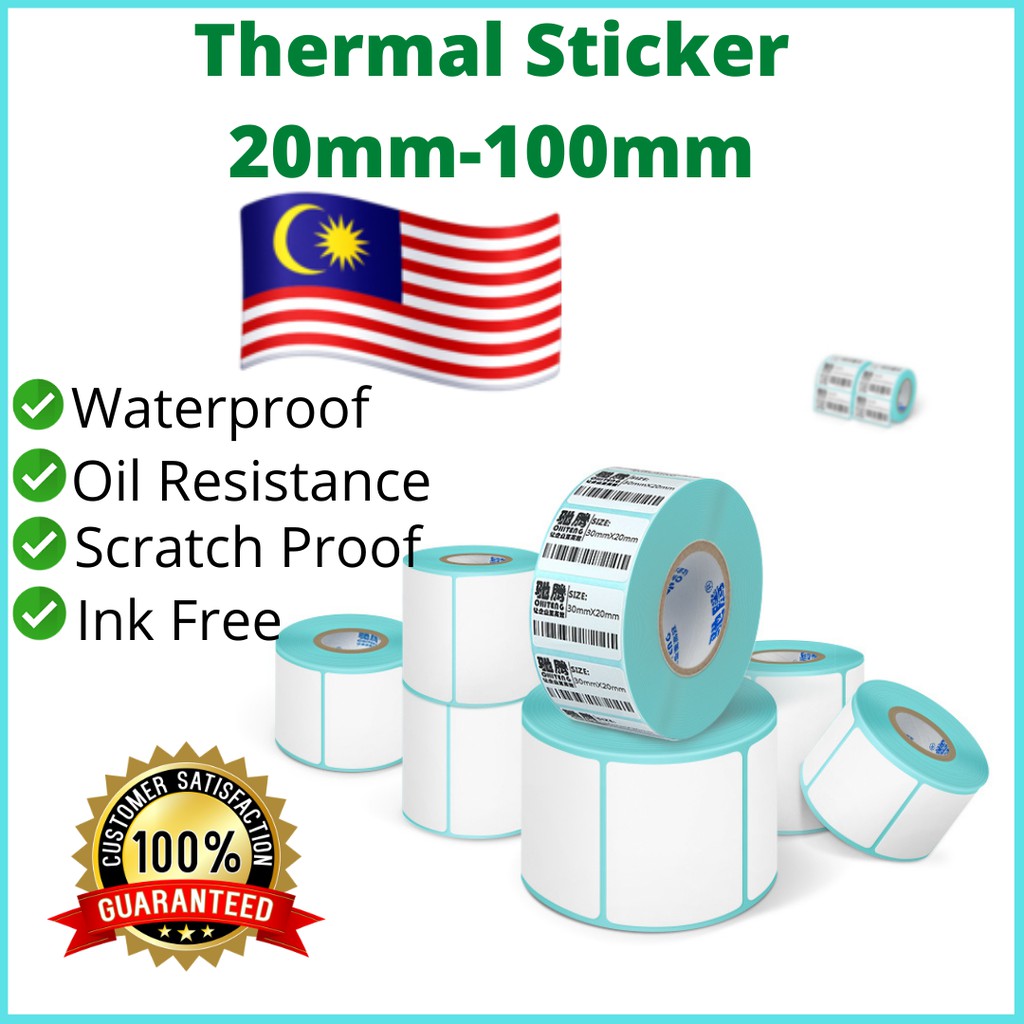 Thermal Price Label Barcode Label Thermal Paper Sticker Product Label ...