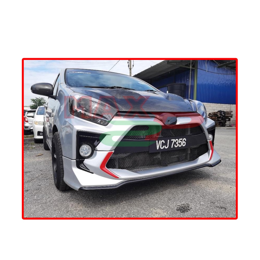 Perodua Axia 2017 & Above AGYA TRD Style Front Skirt Skirting Bumper ...