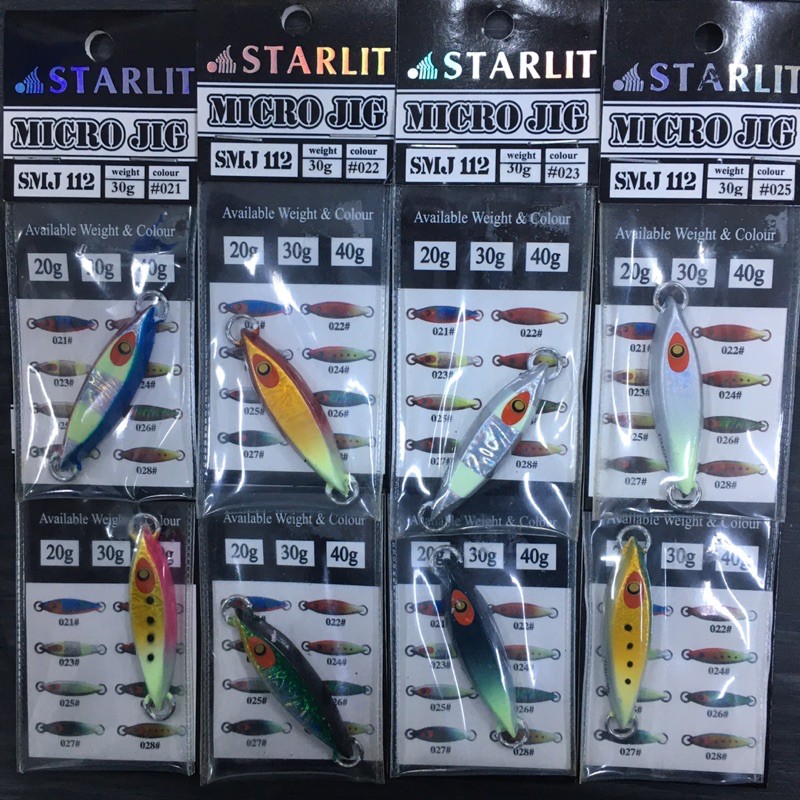 Macro jig 10g 15g 20g offer ！Starlit Micro jig SMJ112 20g 30g 40g ...