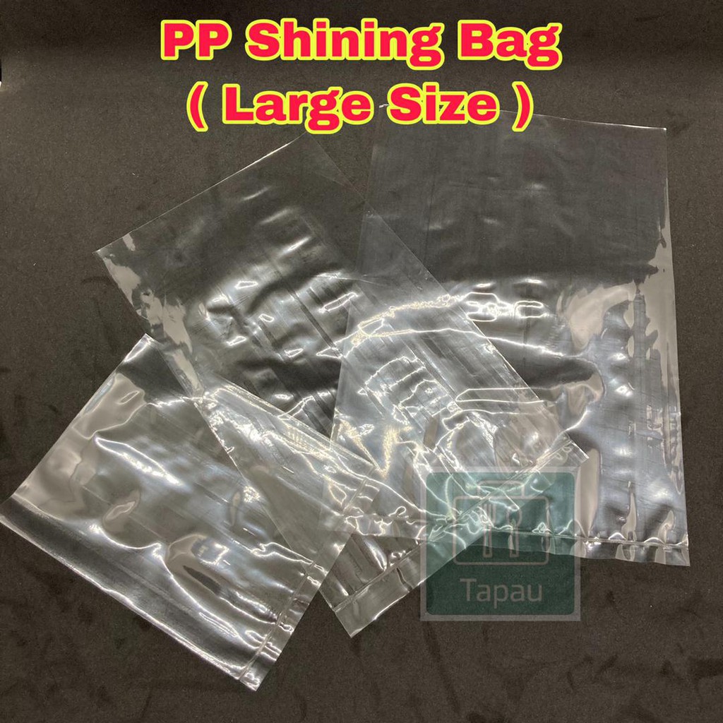 TAPAU - PP Bag - Transparent Plastic PP Flat Quality Clear Bag Plastik ...