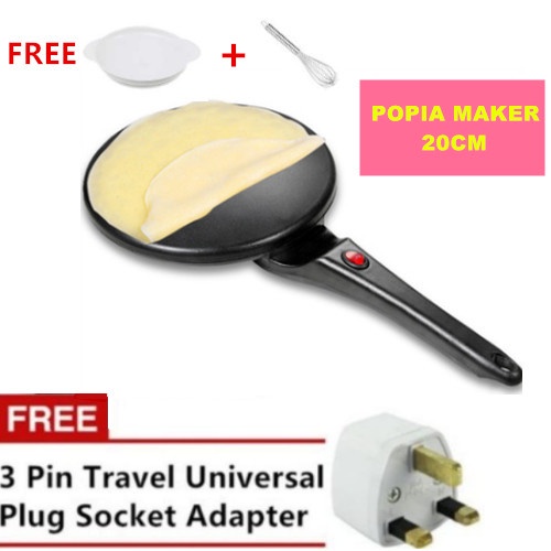 Electric Non Stick Popia Maker Baking Pancake Pan Frying Griddle ...