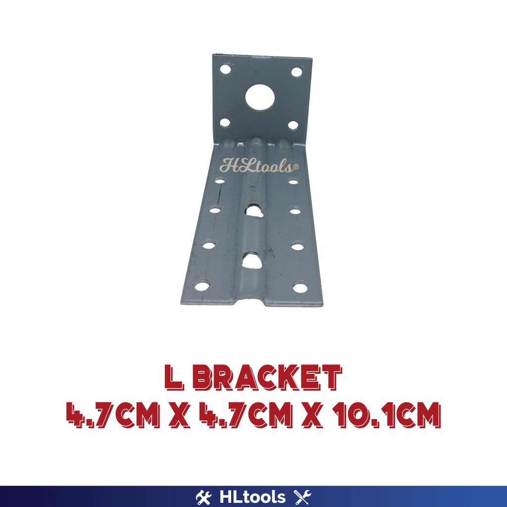 50 PCS L BRACKET 2" x 4" x 1.5mm / L BRACKET BESI ATAP (SILVER ...