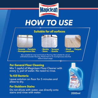 MAGICLEAN Floor Cleaner Fresh Floral (2000ml) | Shopee Malaysia
