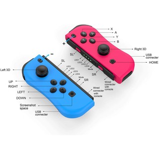 Kinvoca Joy Con Controller Replacement Nintendo Switch, L/R Joycon Pad ...