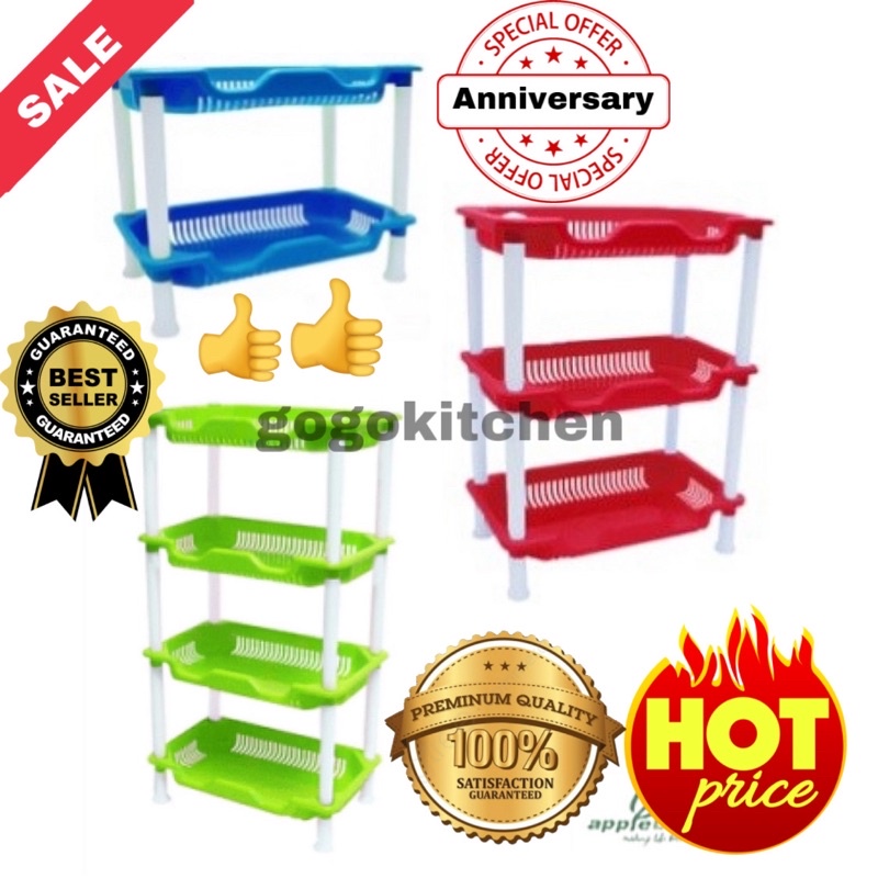 Applelady High Quality Mini Rack / 2 Tier / 3 Tier / 4 Tier / Storage ...
