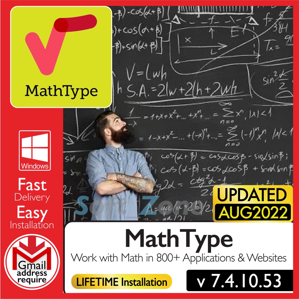 MathType 7.4.10.53 - Work with Math in 800+ Applications & Websites ...