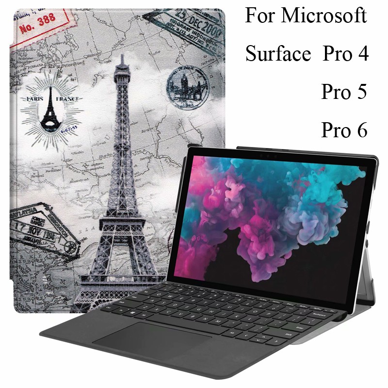 Microsoft Surface Pro 5 6 4 Cute Case Cover Pen Holder Super Slim ...