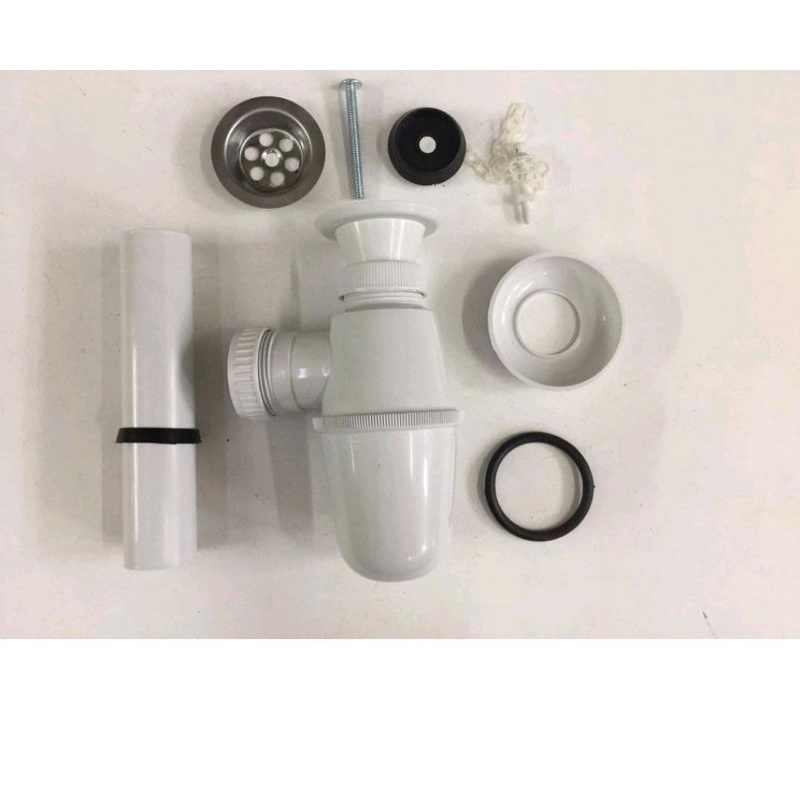 32mm (11/4") PVC bottle trap c/w waste (Toilet white basin) | Shopee ...