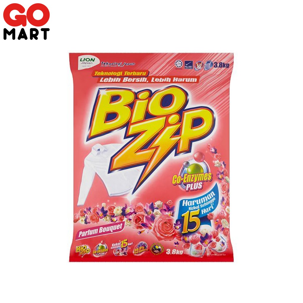 BIO ZIP Detergent Powder Parfum Bouquet (2.3kg) | Shopee Malaysia