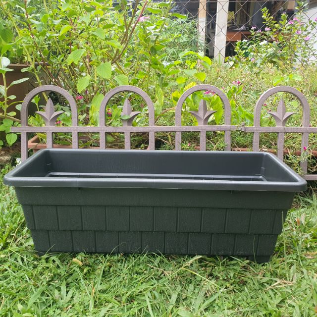 Ready Stock Flower Pot Pasu Bunga Petak Panjang 48cm x 20cm | Shopee ...