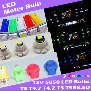 Meter Mentol LED T5 T4.7 T4.2 T3 B8.5D T10 1SMD 5050 Dashboard Aircon ...