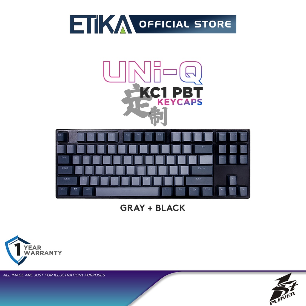 1st Player UNI-Q PURPLE Frame PCB Kit Mechanical Keyboard with Custom 8 ...