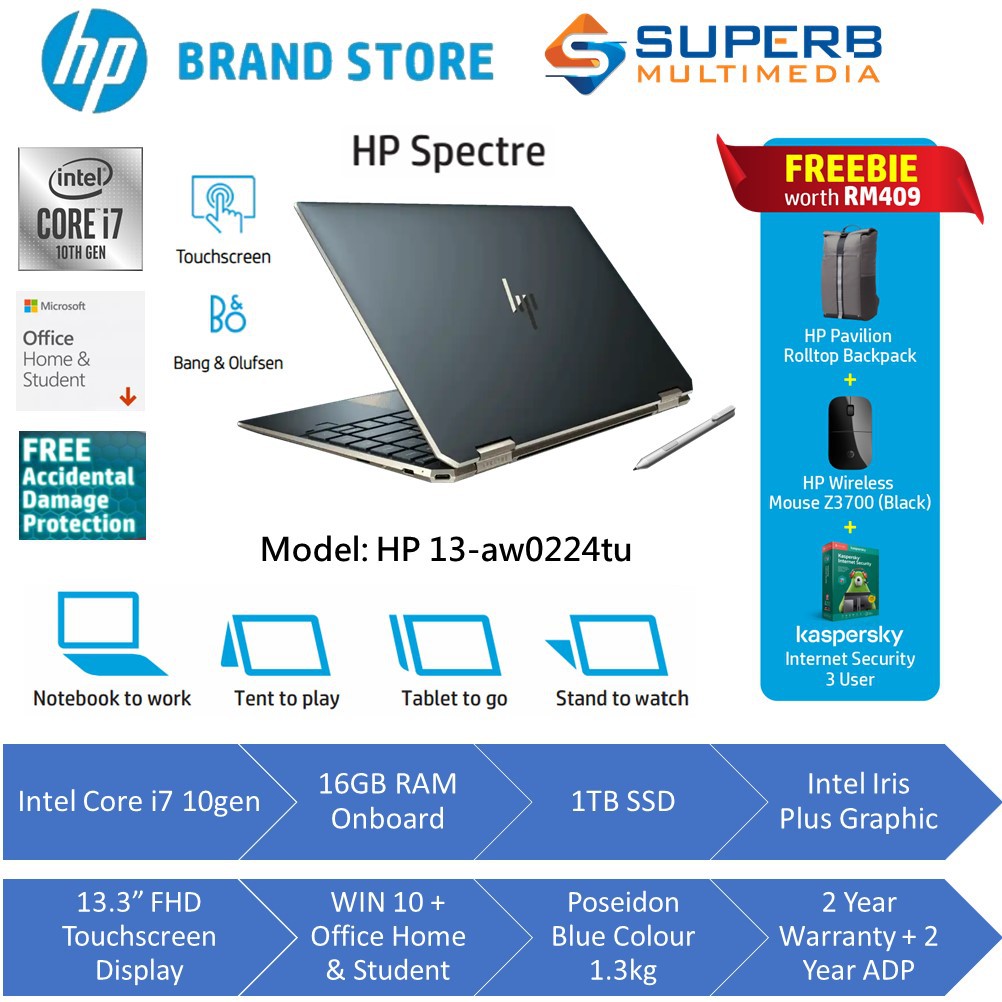 HP Spectre x360 - 13 Price in Malaysia & Specs - RM6699 | TechNave