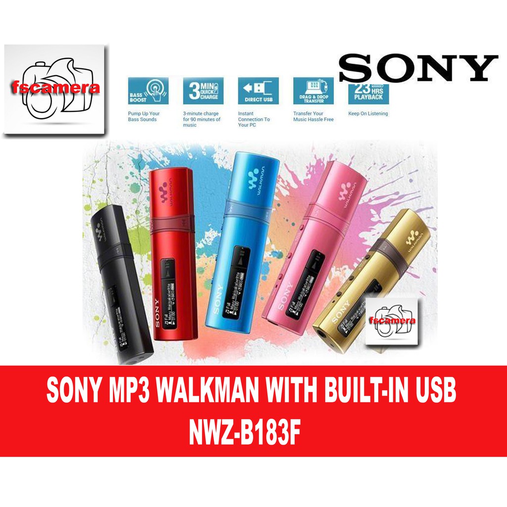 SONY ORIGINAL MALAYSIA MP3 Player NWZ B183F USB Flash with Built-in FM ...