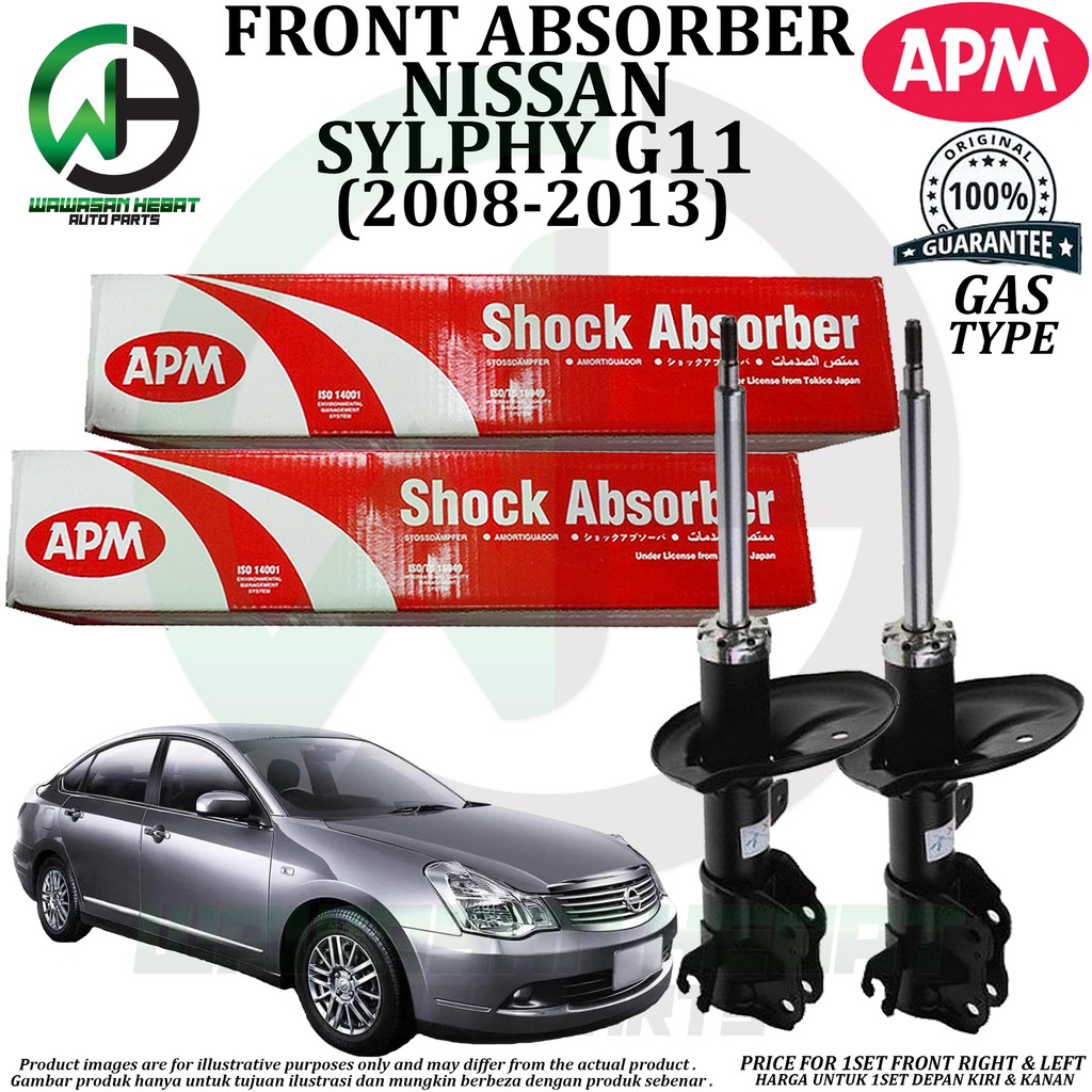 Nissan Sylphy G11 Front Gas Shock Absorber APM *Original* (2008-2013 ...