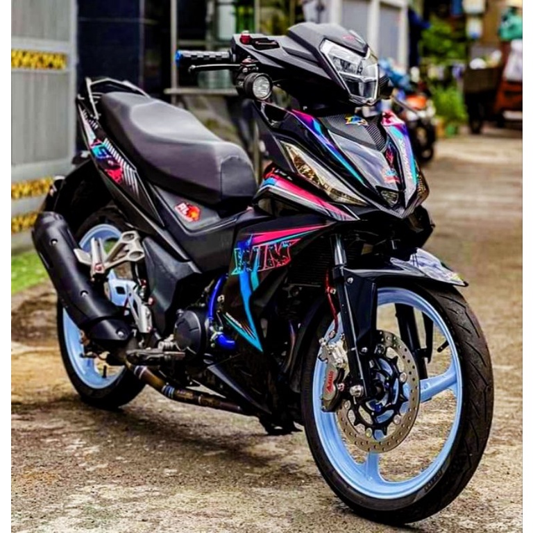 coverset Honda RS150R V1 V2 / Winner / RS 150 rainbow dan sticker ...