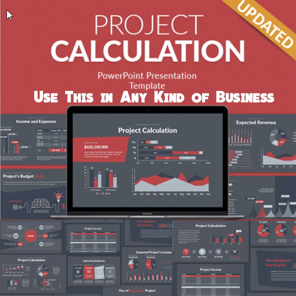 Project Calculation PowerPoint Presentation Template | Shopee Malaysia