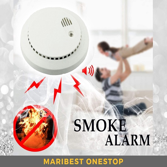 9V Photoelectric Wireless Wall-mounted Smoke Alarm Fire Alarm Smoke ...