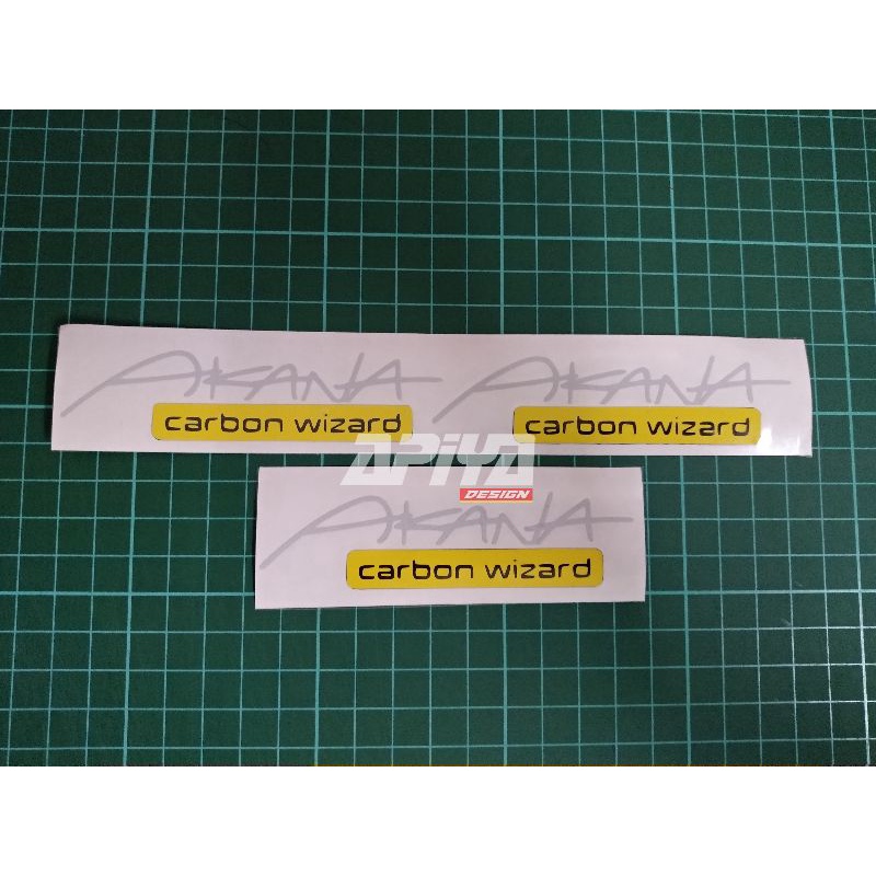 STIKER AKANA CARBON WIZARD VIRAL CUTTING | Shopee Malaysia