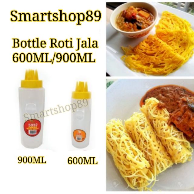 900 ml / 600 ml Tiub Roti Jala /Botol Roti Jala /Multipurpose Sauce ...