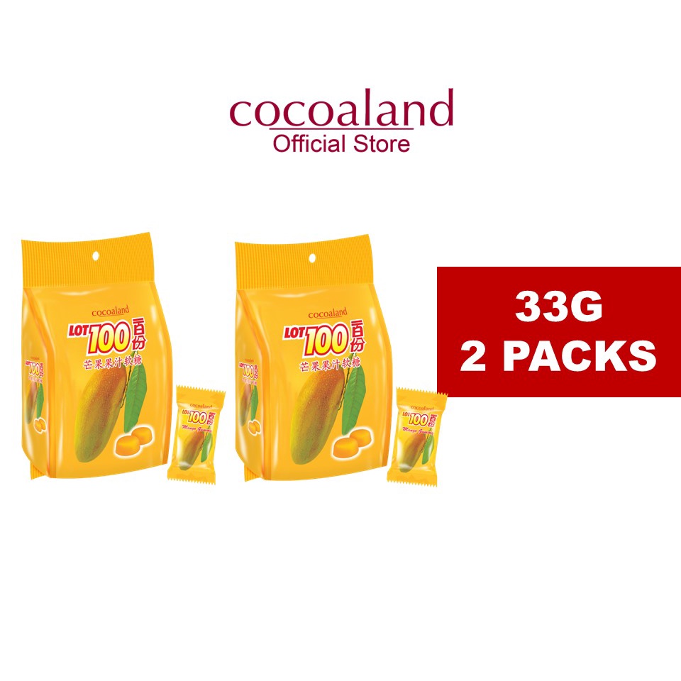 Lot 100 Fruit Gummy Small Pack (33g x 2 packs) | Shopee Malaysia