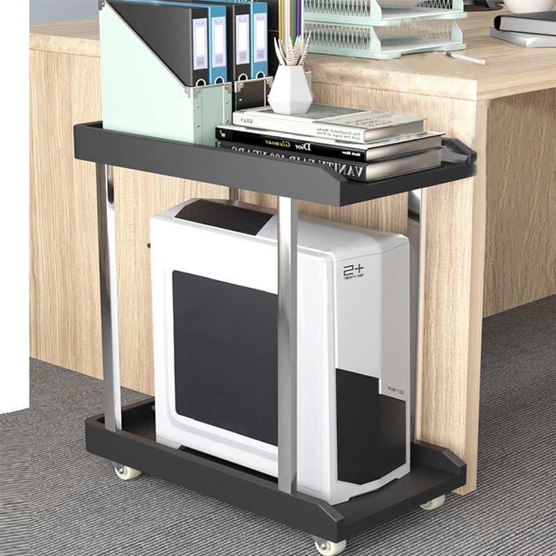 360 Rotating 2 Layers Rack Computer Case Holder CPU Stand PC Base ...