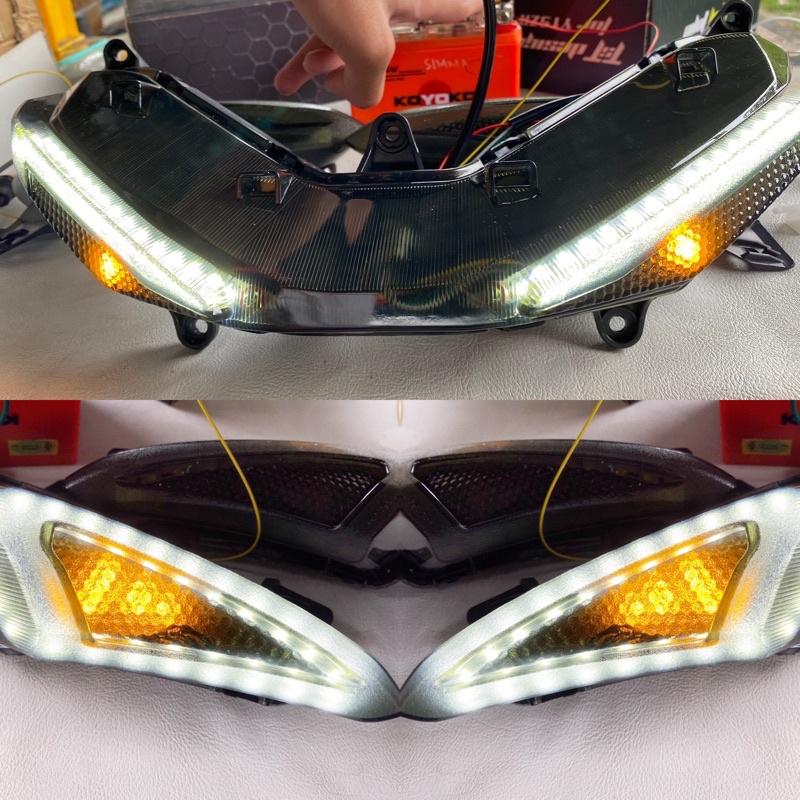Y15 Y15zr V1 V2 Mata Gaban Led TsT design + signal Viss | Shopee Malaysia