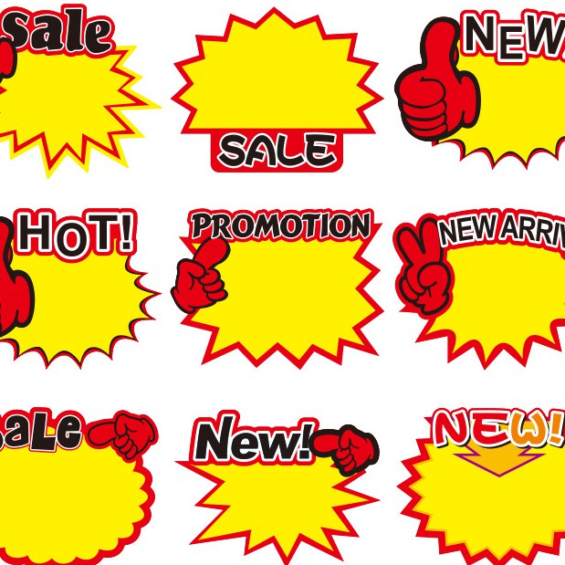 20 Pcs Explosion Label Price Tag Supermarket Fruit Promotion Board ...