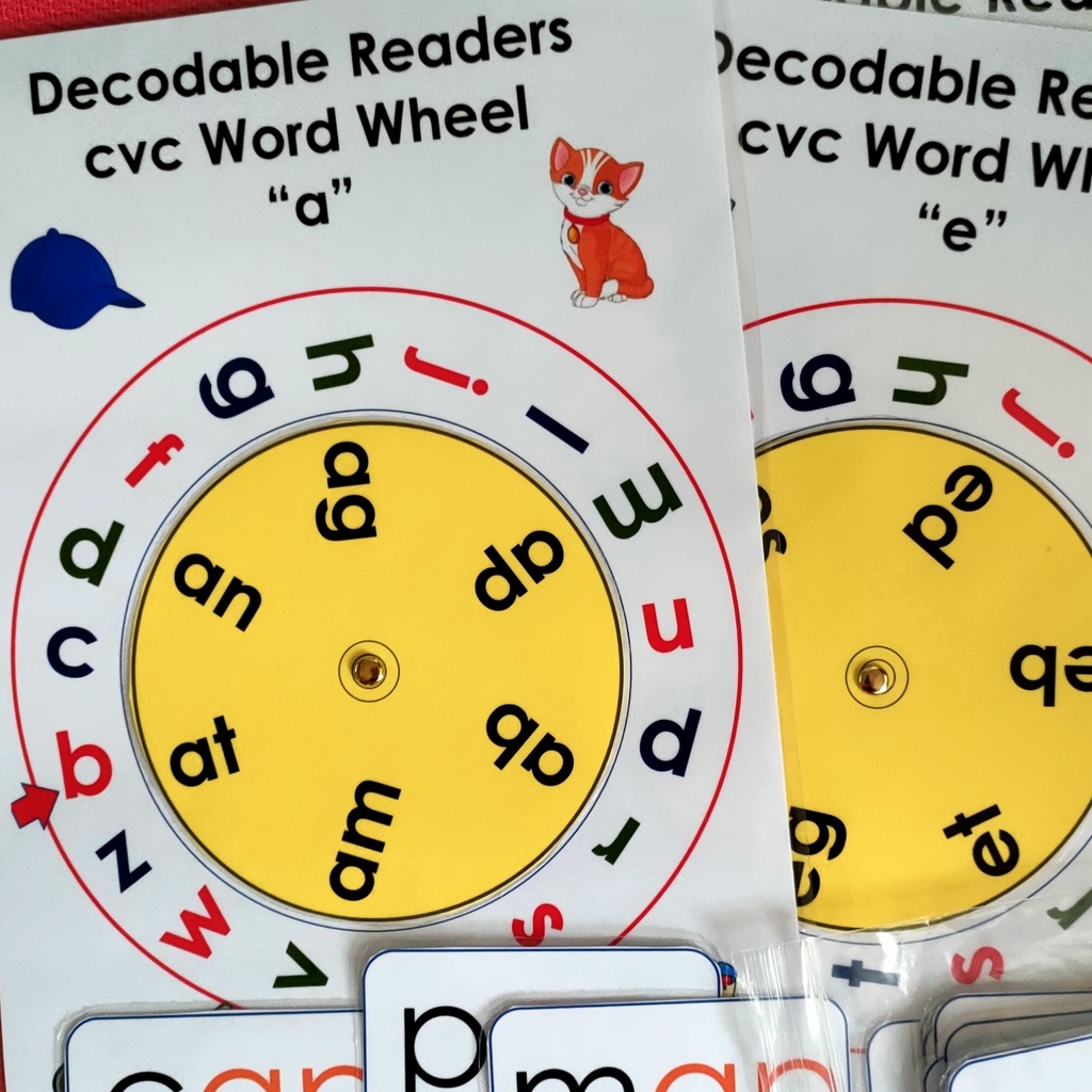 Decodable Readers Word Wheel for Pre-K Children to Develop Phonetic ...