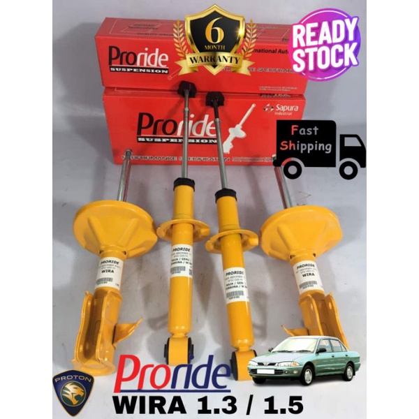 PRORIDE ABSORBER WIRA 1.3/1.5 standard,heavy duty,performance (READY STOCK) | Shopee Malaysia