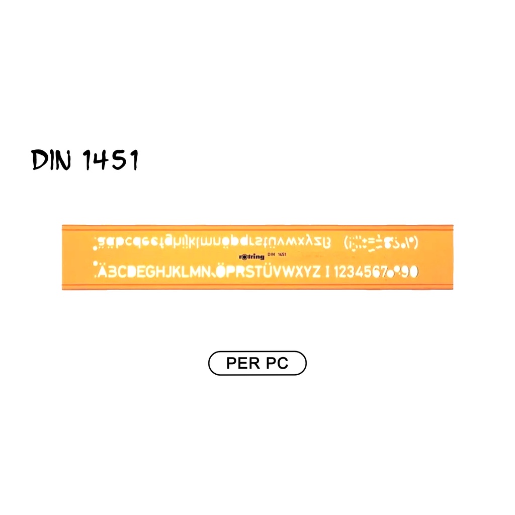 Rotring | Lettering Stencil | Lettering Stencil Din 1451 (2mm ~ 5mm ...