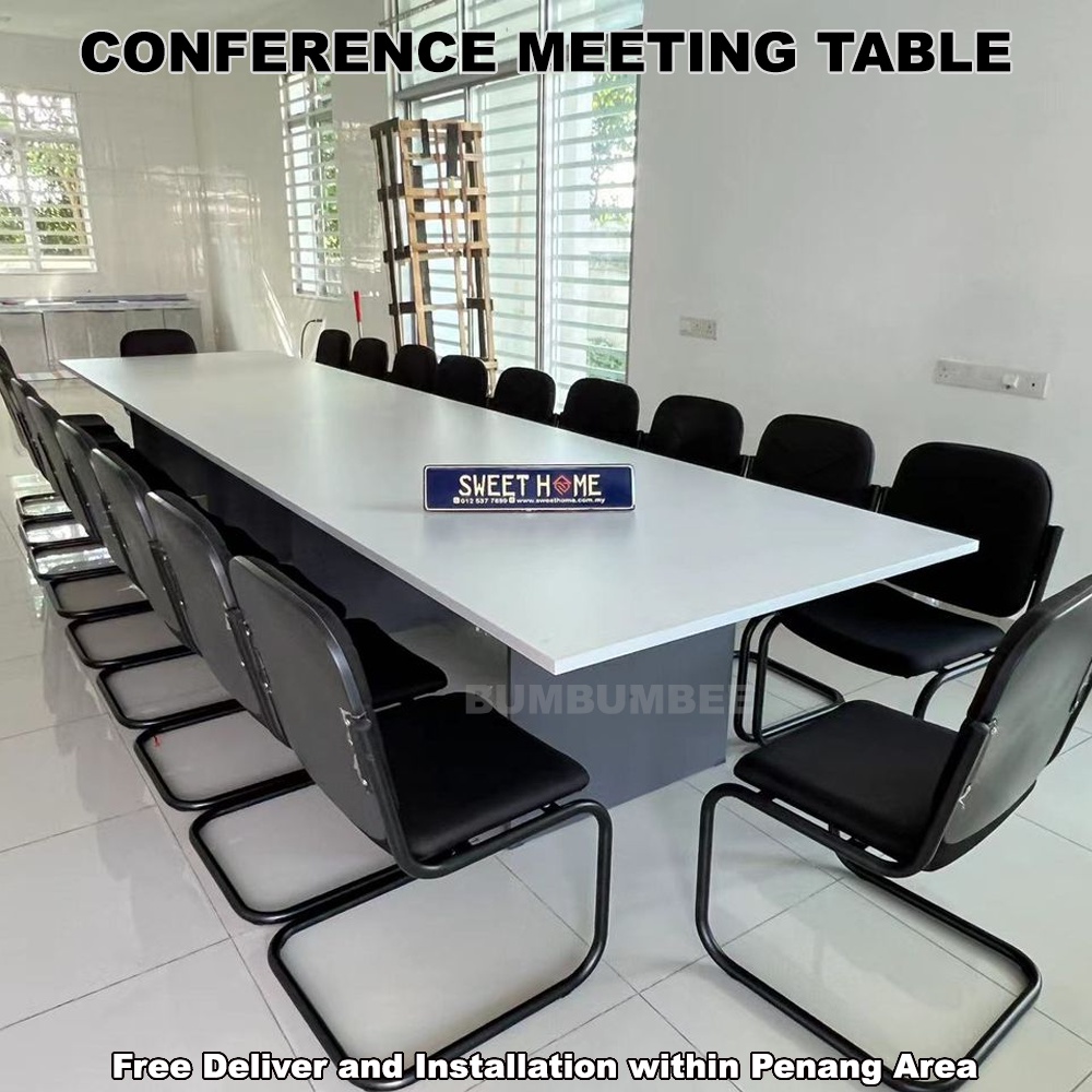 BUMBUMBEE FULL SET Melamine Conference Meeting Table Office Table ...