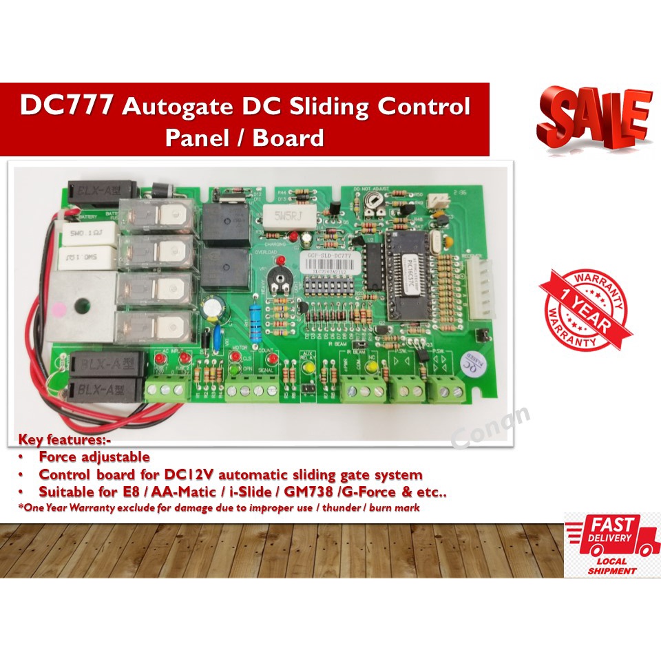 Dc777 Autogate Dc Sliding Control Panel Board Compatible To Dc3