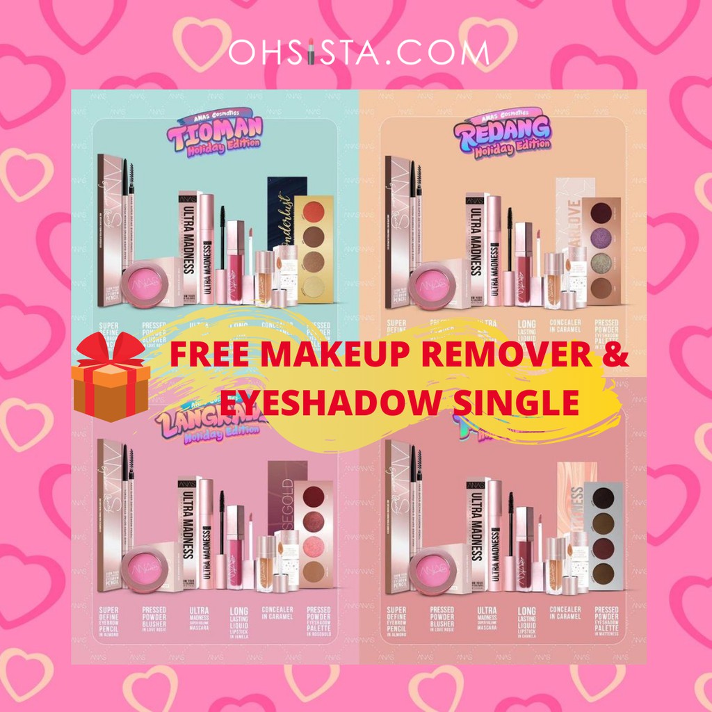 ANAS FULL SET MAKEUP HOLIDAY EDITION ANASISM | Shopee Malaysia