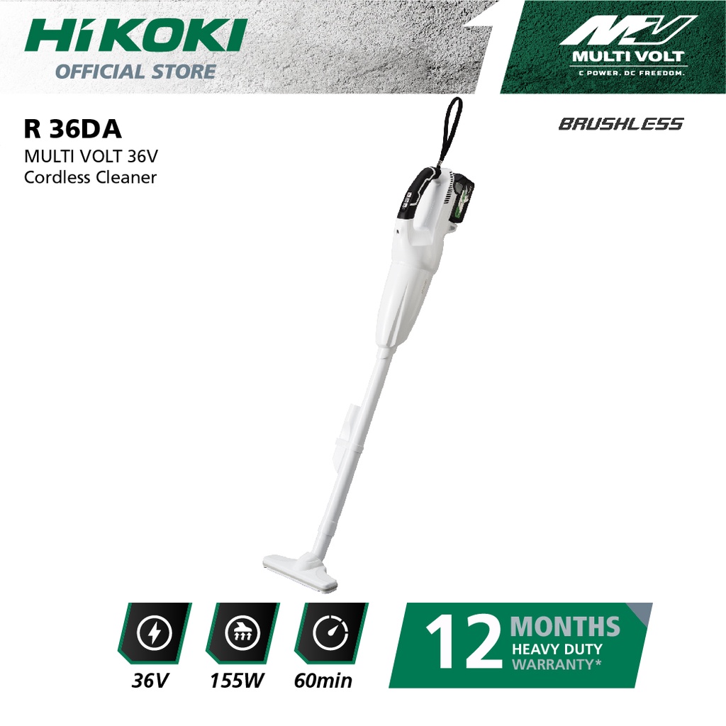 HiKOKI R36DA MULTI VOLT 36V Brushless Cordless Cleaner 73,000RPM ...
