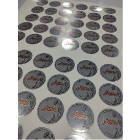 Silver Foil Sticker. Silver Sticker. Gloss Silver Sticker. Print Full ...