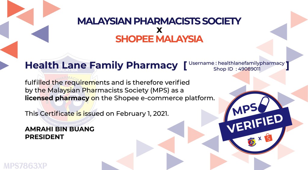 Health Lane Family Pharmacy Online, November 2022 | Shopee Malaysia
