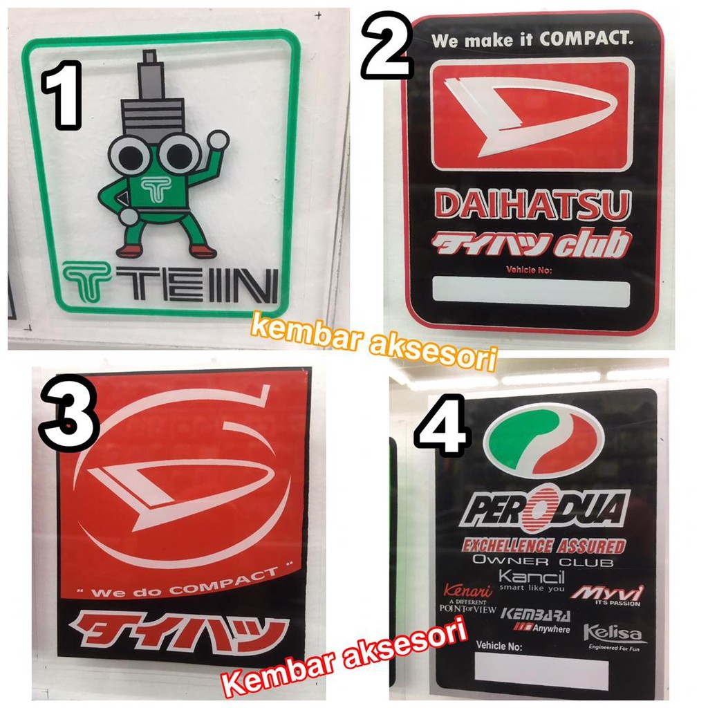 Sticker Cermin Tampal Dari Dalam Kereta Perodua Myvi alza axia aruz ...