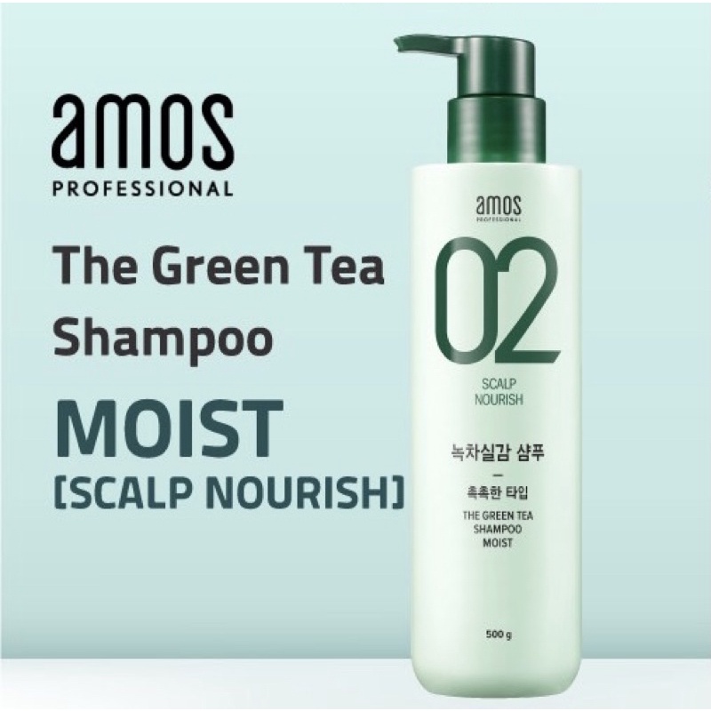 [AMOS PROFESSIONAL] The Green Tea Shampoo Moist 500g | Shopee Malaysia