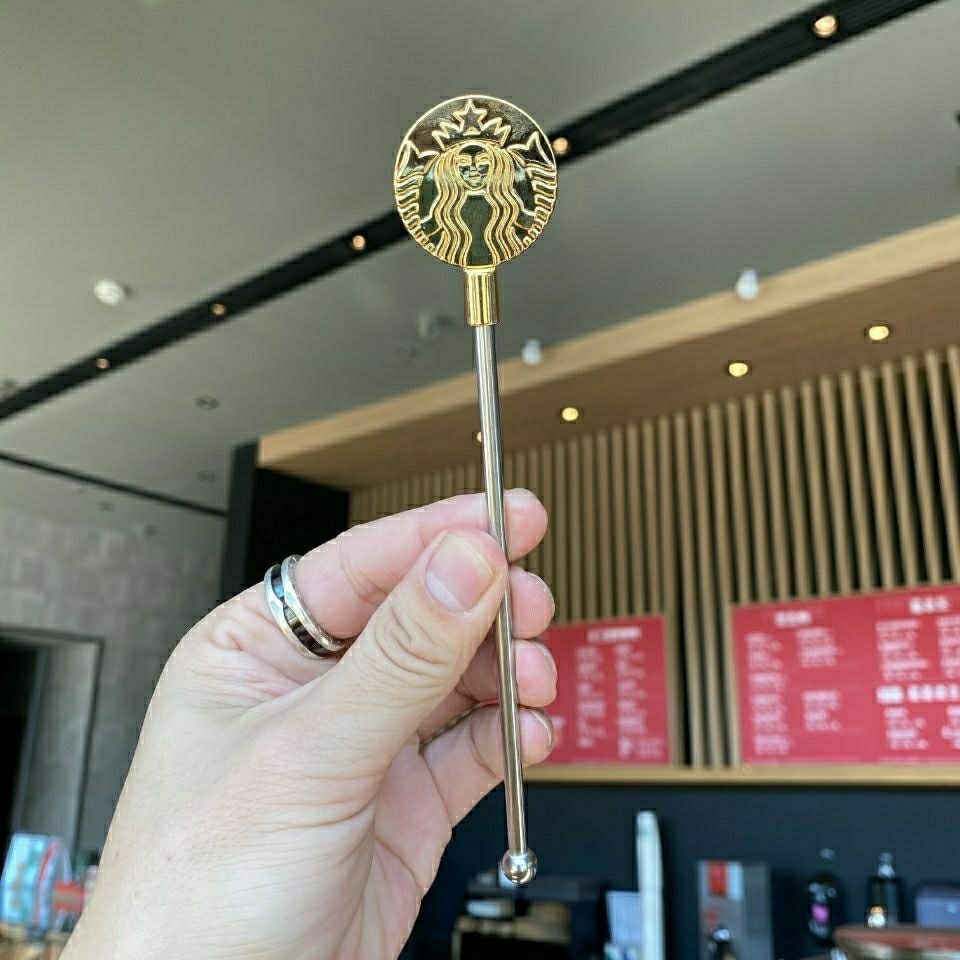 Starbucks Stainless Steel Coffee Stirrer Rod Stirring Rod | Shopee Malaysia