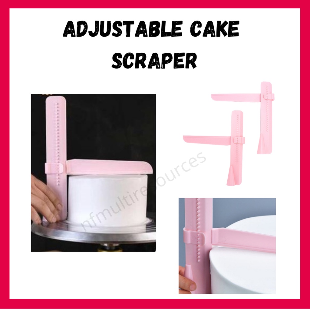 Adjustable Spreader Fondant Cream Cake Plastic Cream Comb Spreader Tool ...