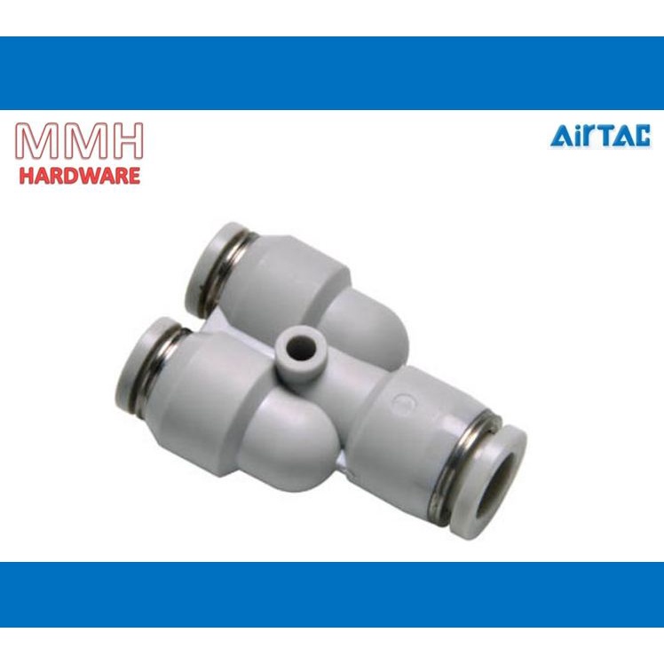 AIRTAC FITTING PYW SERIES DIFFERENT DIAMETER UNION Y GREY BLACK | Shopee Malaysia