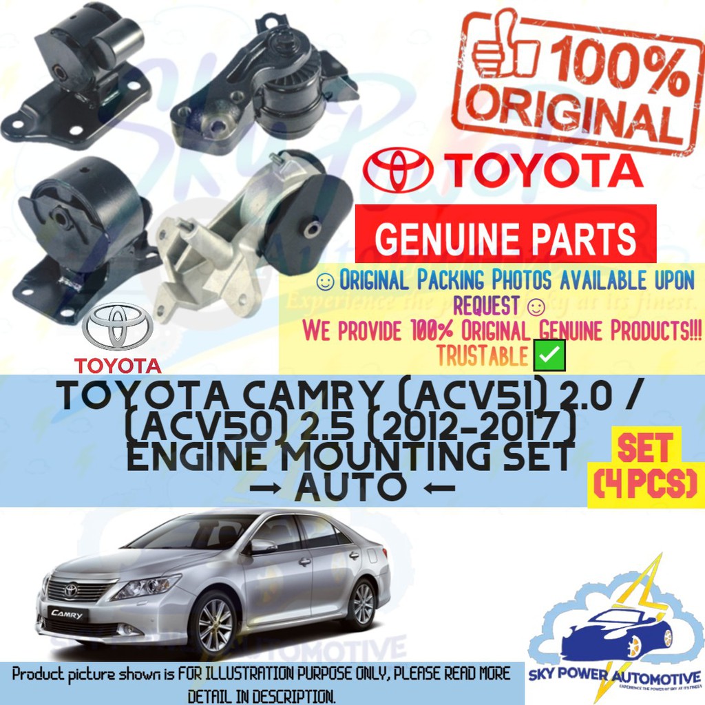 TOYOTA CAMRY (ACV51) 2.0 / (ACV50) 2.5 (AUTO) (2012-2017) 100% ORIGINAL ...