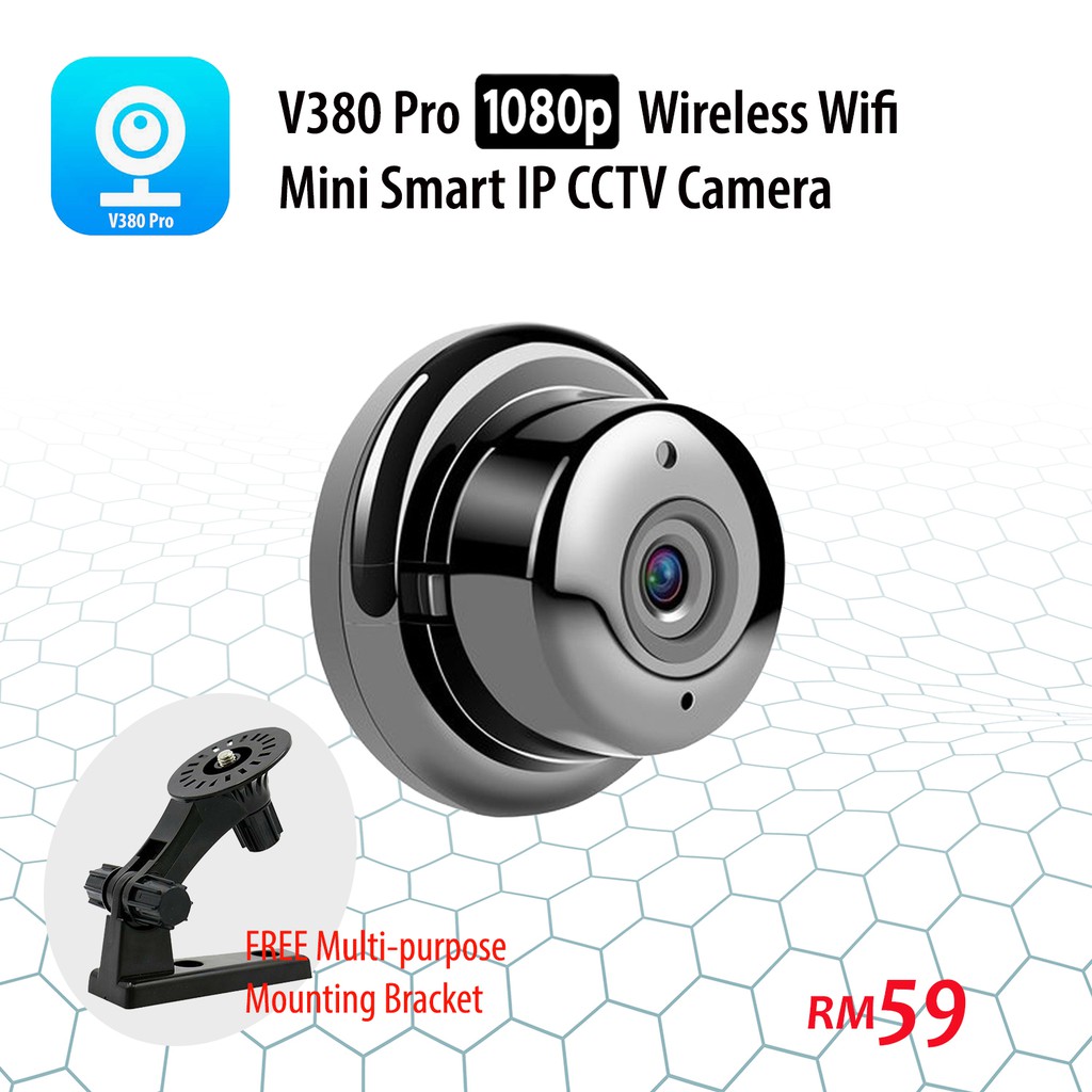 V380 Pro 1080p Mini Wireless Wifi Smart IP CCTV Camera | Shopee Malaysia