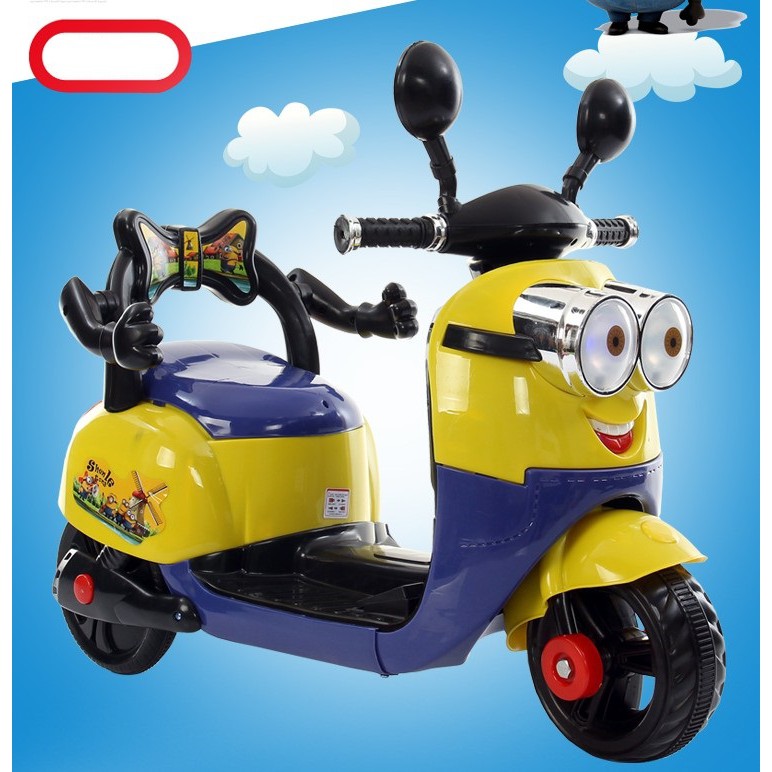 [Malaysia Readystock] Children Kids Electric Minion Scooter Ride On ...