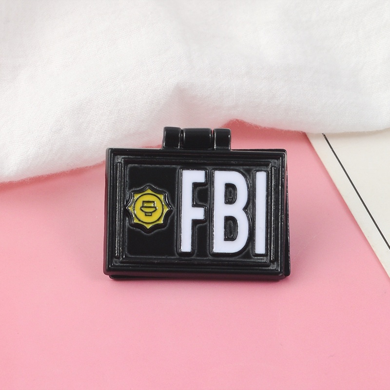 Funny FBI Pins Fox Mulder ID Card Brooches Enamel Pins Lapel Pins ...