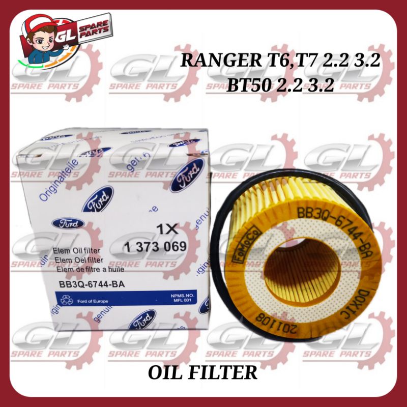 (MERDEKA PROMO) ENGINE OIL FILTER FORD RANGER T6 T7 MAZDA BT50 2.2 3.2 ...