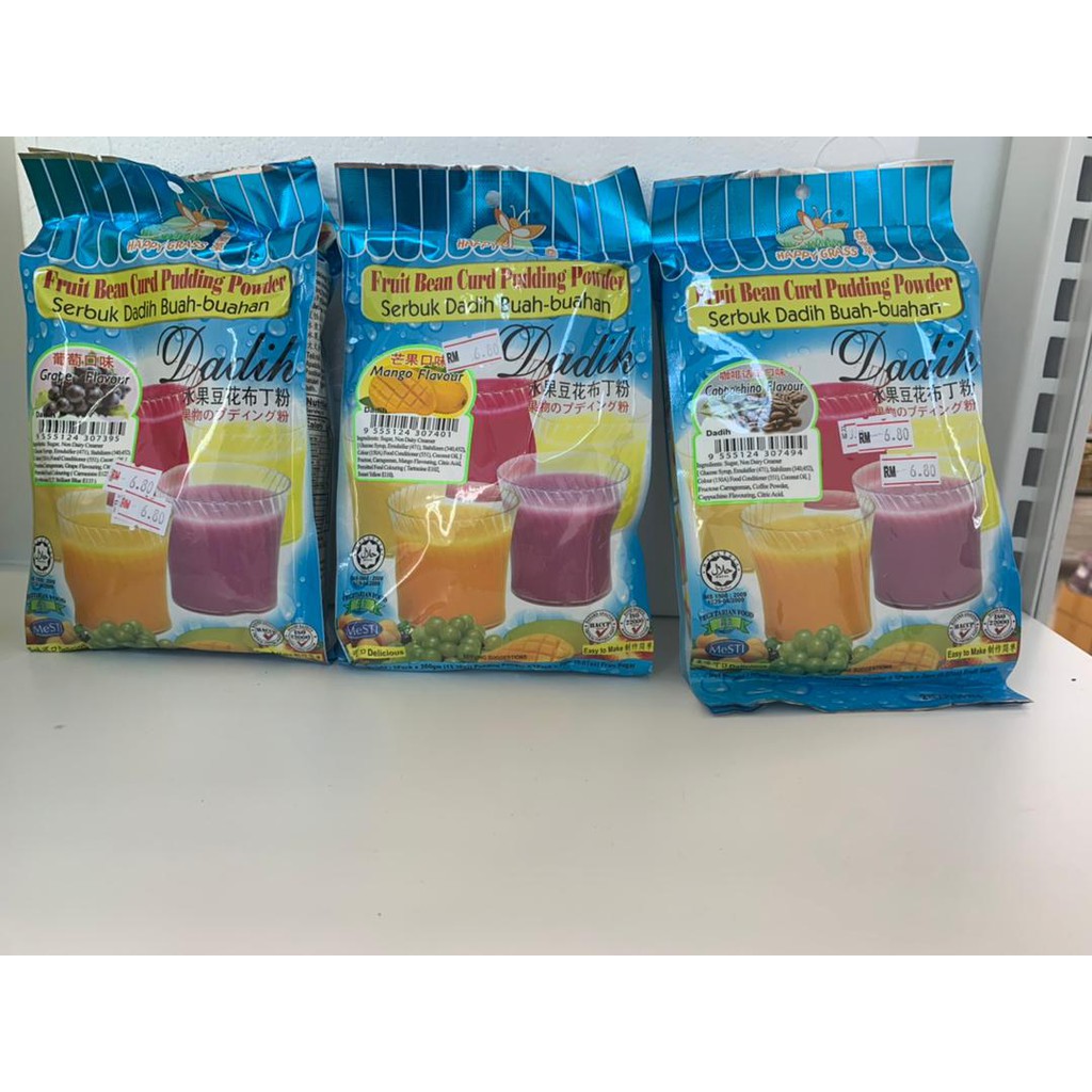 Serbuk Dadih Buah Buahan/Fruit Bean Curd Pudding Powder-360g | Shopee ...